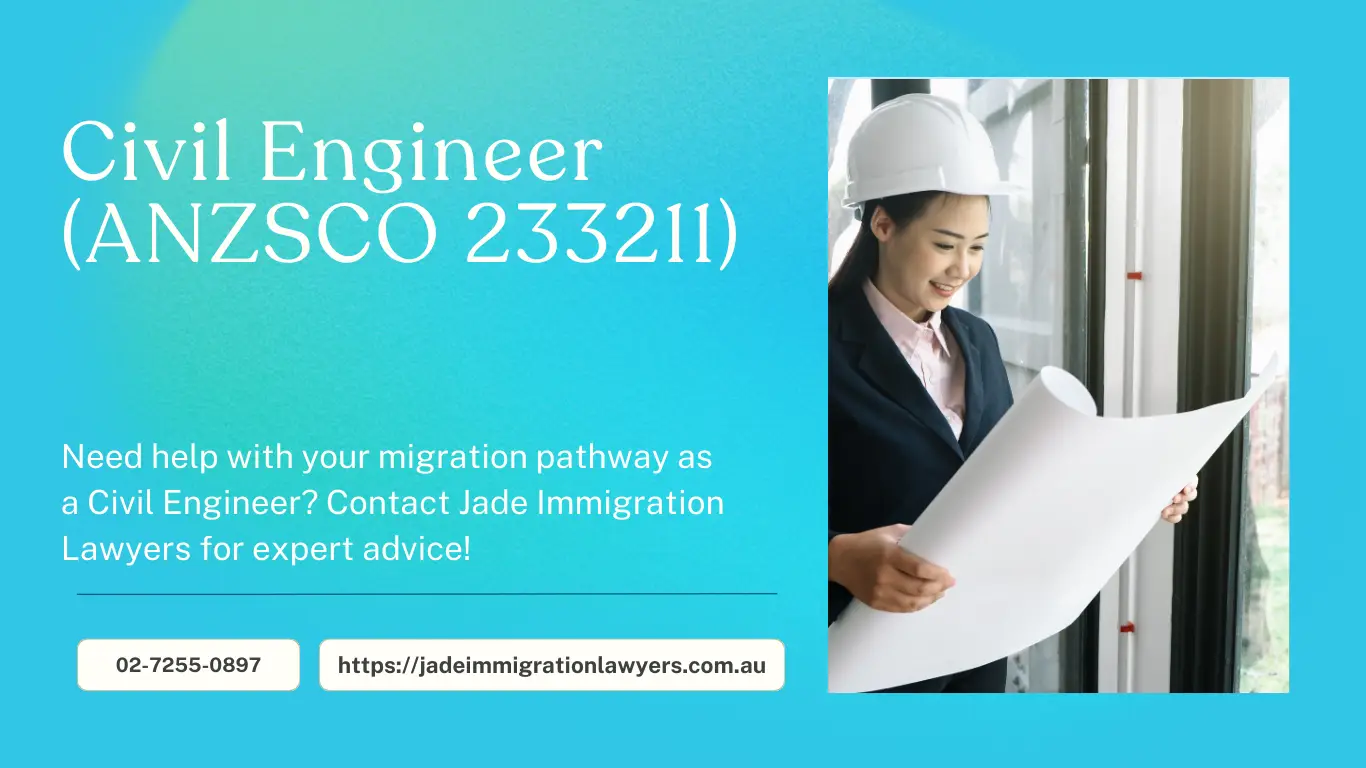 Civil Engineer (ANZSCO 233211) – Skilled Migration to Australia